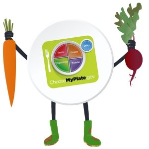 Amazon.com : MyPlate Vegetable Stickers 2" - Pack of 100 : Office Products