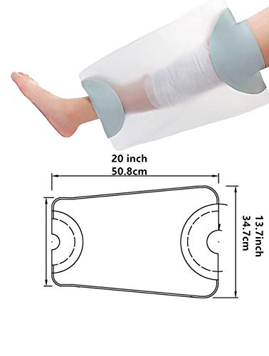 Knee Cast Cover for Shower Adult, Reusable Waterproof Shower Cast ...