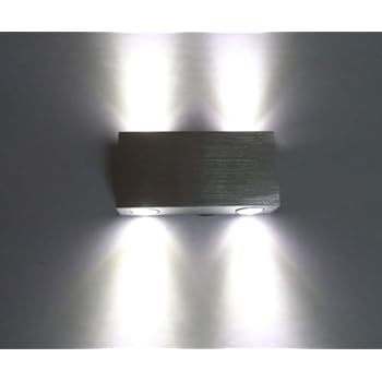 LUMINTURS 4W Dimmable LED Up/Down Wall Sconce Indoor Light Modern Decor ...