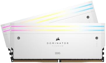 سعر CORSAIR DOMINATOR TITANIUM RGB DDR5 RAM 32GB (2x16GB) DDR5 6000MHz CL30 Intel XMP iCUE ...
