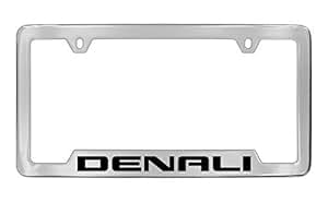 Amazon.com: GMC Denali Chrome Plated Metal Bottom Engraved License ...