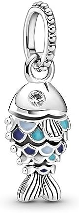 Pandora Blue Scaled Fish Dangle Charm 799428C01 price in UAE | Amazon ...