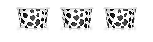 Perfect Stix Moo Print Cup and Spoon 12oz 100 50 Paper Yogurt Cups ...