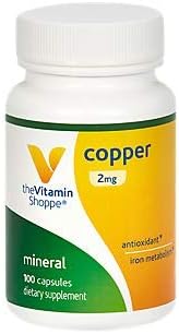 Amazon.com: The Vitamin Shoppe Copper 2MG (Copper Gluconate ...