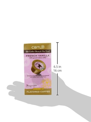 CBTL French Vanilla Coffee Capsules By The Coffee Bean & Tea Leaf, 16-Count Box | Pricepulse