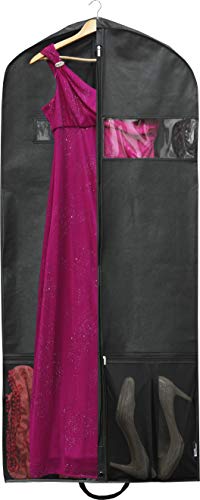 Simple Houseware 60-Inch Heavy Duty Garment Bag w/Pocket for Suits ...