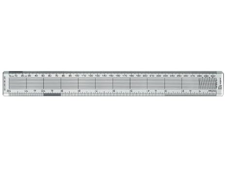 Blundell Harling precision clear acrylic ruler, 300mm: Amazon.co.uk ...