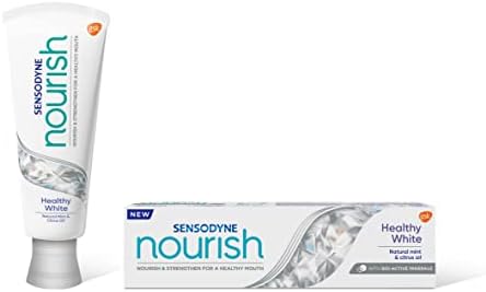 Sensodyne Nourish Healthy White Toothpaste, Protects & Whitens Teeth ...