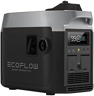 EF ECOFLOW Smart Generator, Unleaded Gasoline 4L Generator, 1800W AC ...