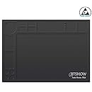 BTSHOW Anti-Static Mat ESD Soldering Mat Heat Resistant 932°F Desktop ...