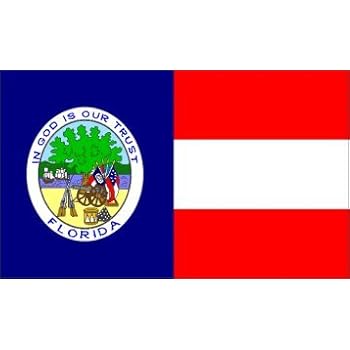 Amazon.com : Florida Republic Flag 3'x5' 1861 1st State Banner : Garden ...