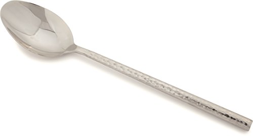 Carlisle 60200 Hammered Stainless Steel Solid Serving Spoon, 12 ...