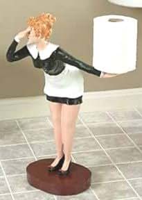 Amazon.com: FRENCH maid TOILET paper holder STAND statue BATH NEW: Home ...