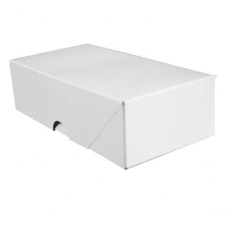 Amazon.com : White Business Card Folding Boxes-25 Per Pack- (12 x 3 1/2 ...