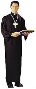 Adult Fancy Dress Priest Costume: Amazon.co.uk: Kitchen & Home