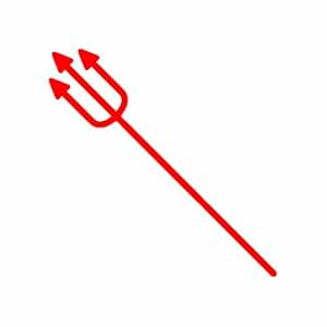 Amazon.com: (2x) Devil Pitch Fork - Red - Decal - Die Cut: Automotive