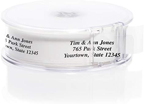Clear Rolled Address Labels with Elegant Dispenser - Roll of 250 ...