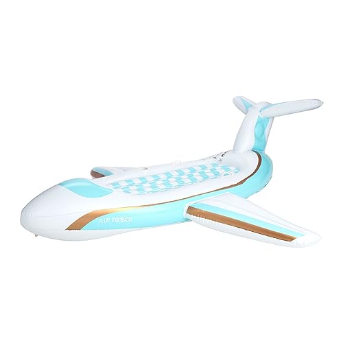 FUNBOY Giant Inflatable Luxury Private Jet Airplane Pool Float, Luxury ...