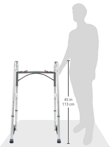 Drive Devilbiss Folding Lightweight Aluminium Walking Frame with Wheels ...