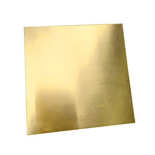 SQINAA Brass Sheet Plate Various Configurations Metal Copper Workable ...