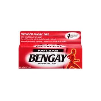 Amazon.com: Bengay Ultra Strength Cream, 4-Ounce Tubes (Pack of 3 ...