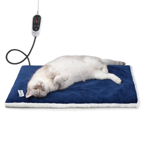 Rest-Eazzzy Cat Heating Pad, Cat Bed with Removable Cover Heated Cat ...