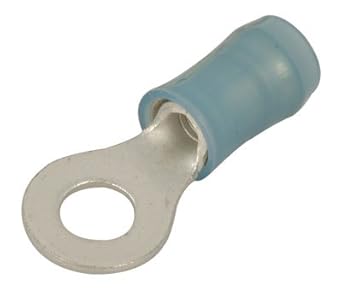 Amp 320565 Ring Tongue Terminal, 14-16 Amp, Tin Loose Piece, 8.71 mm D ...