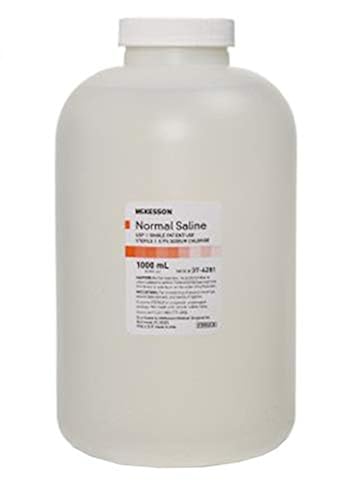 AMZ Medical Supply Sterile Saline Solution. Pack of 6 Sodium Chloride 0 ...