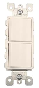 Leviton Apagador Doble de 3 Vías Decora, 15 Amp, 120/277 Volts, Grado ...
