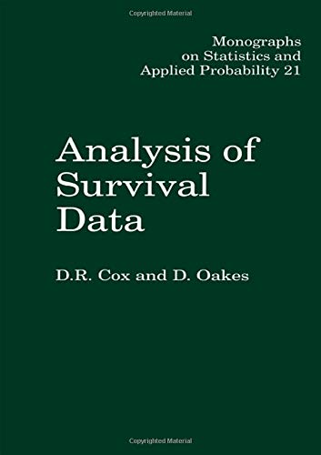 Amazon.com: Analysis of Survival Data (Chapman & Hall/CRC Monographs on Statistics and Applied ...