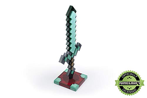 Minecraft Diamond Sword 14 Inch USB Desk LED Night Light - Decorative ...