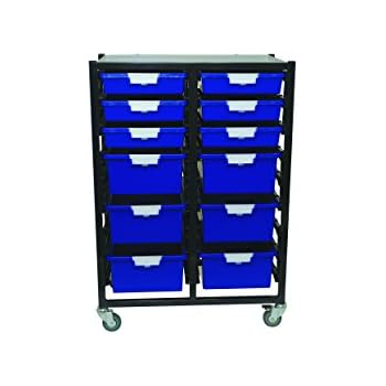 Swift 'Slim Line' Metal Cart 12 Tray Green - - Amazon.com