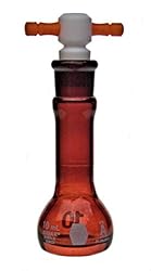 Kimax Raysorb Borosilicate Glass Class A Heavy Duty Wide Mouth Volumetric Flasks With PTFE ...