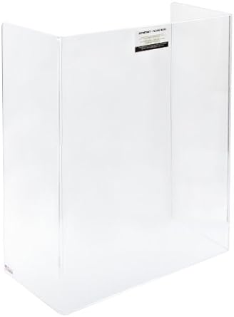 Dynalon 172355 Acrylic U-Frame Large Lab Safety Shield, 9" Length x 20 ...