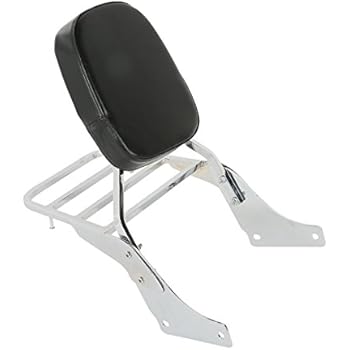 Amazon.com: XMT-MOTO Motorcycle Backrest Sissy Bar Set Luggage Rack For ...