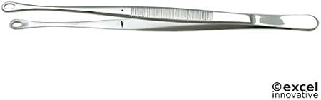 Amazon.com: Singley Tissue Forceps 9" Length Oval Shape Fenestrated ...