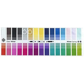 Amazon.com : Compact Color Swatch Fan Warm Autumn with 35 Colors for ...