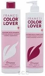 Framesi Color Lover Moisture Rich Shampoo & Conditioner Duo Set 16.5 oz ...