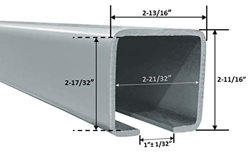 Unibilt Track Conveyors Unibilt Enclosed Track System, 5-Foot - Trolley ...