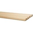 Amazon.com: Split Wood Dowel Rods 12-inch x 1-inch, Pack of 25 ...
