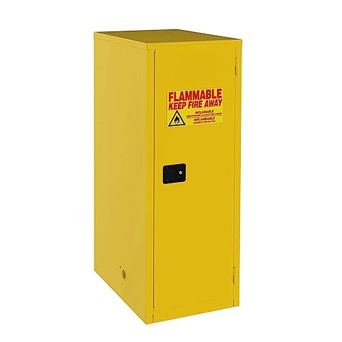 MDEOOSKY 16 Ga Flammable Cabinet, Galvanized Steel Flammable Safety ...