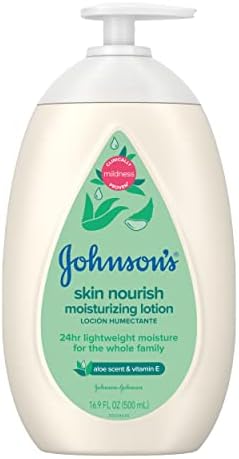 Johnson's Skin Nourish Moisturizing Baby Lotion with Aloe Vera Scent ...