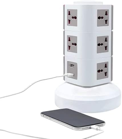 Universal Vertical Multi Socket 220V Tower Extension Electrical Outlet ...