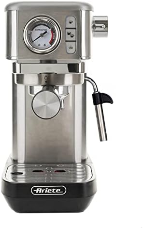 Ariete Pump Espresso Coffee Machine, 1300W, 15 Bar, Auto shut-off, Anti ...
