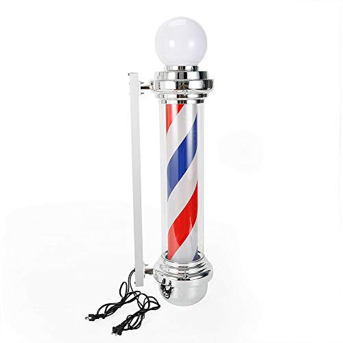 WUPYI 32” Barber Pole LED Light,Barber Shop Pole Red White Blue ...