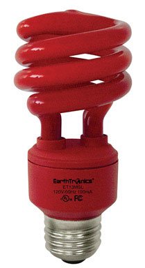 Earthbulb Red Cfl Party Bulb Spiral Med Base 13 W, 60 W Bx - Compact ...