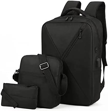 Unisex Travel Backpack (3 Pieces, Black) price in Egypt | Amazon Egypt ...