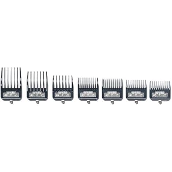 Amazon.com: Andis Master Series Premium Metal Hair Clipper Attachment Comb 7 Piece Set, 33645 ...