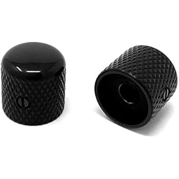 Amazon.com: 2 Chrome Dome Knobs Push-On fits Split Shaft Pots: Musical Instruments
