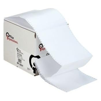 Amazon.com : Dot Matrix Printer Paper Pin Fed Continuous Printout, 9-1/ ...